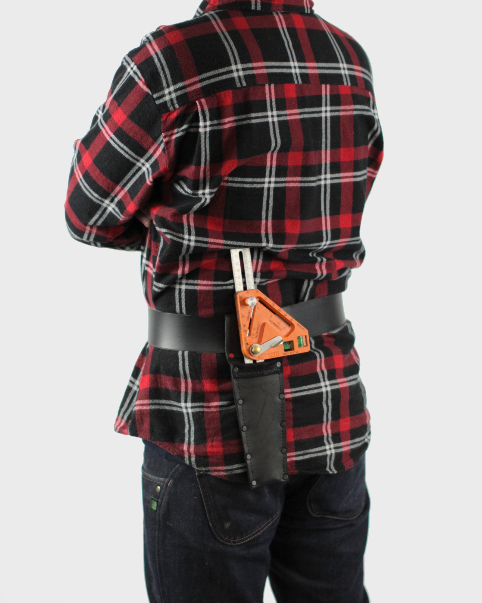 Combination Square Holster - Leather Tool Belt Accessory | Katipo NZ